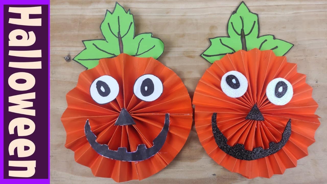 Calabaza de papel para Halloween